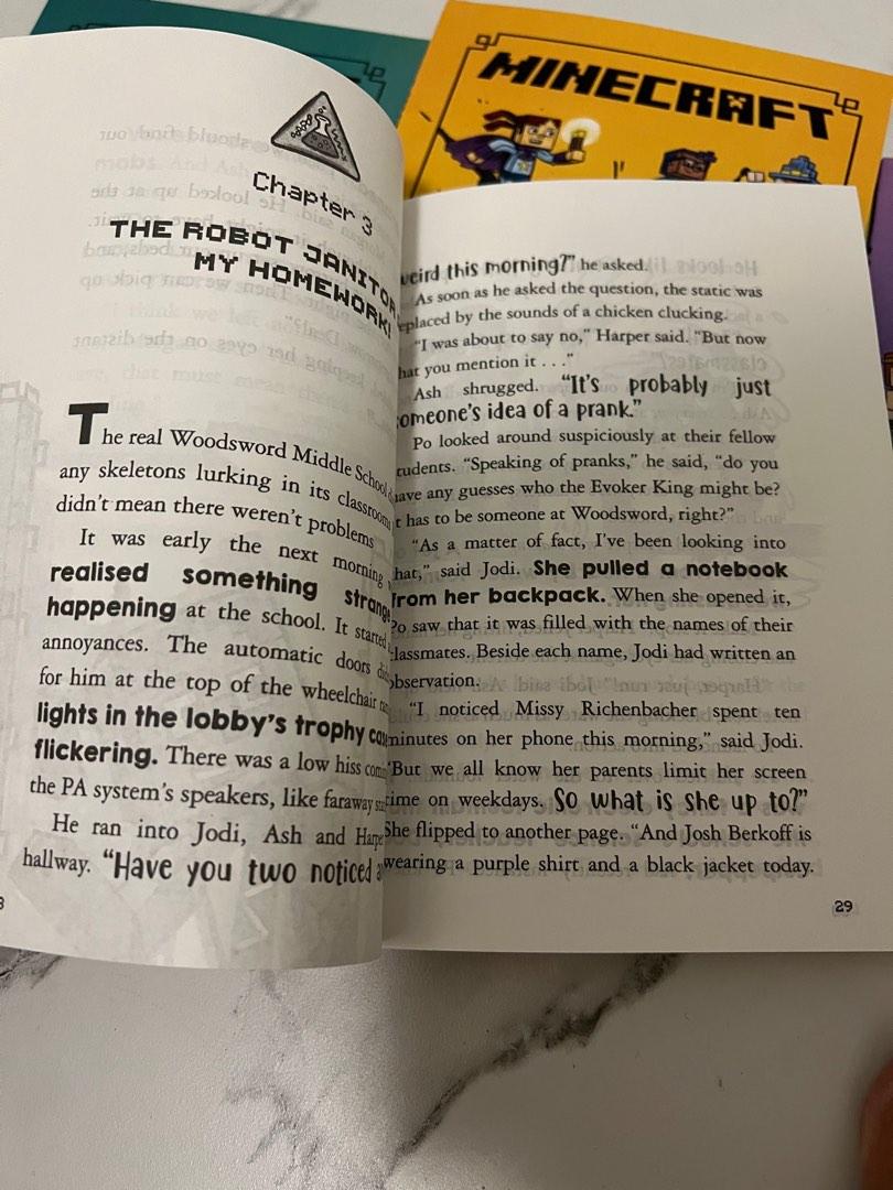 Minecraft book set, Hobbies & Toys, Books & Magazines, Children's Books on Carousell