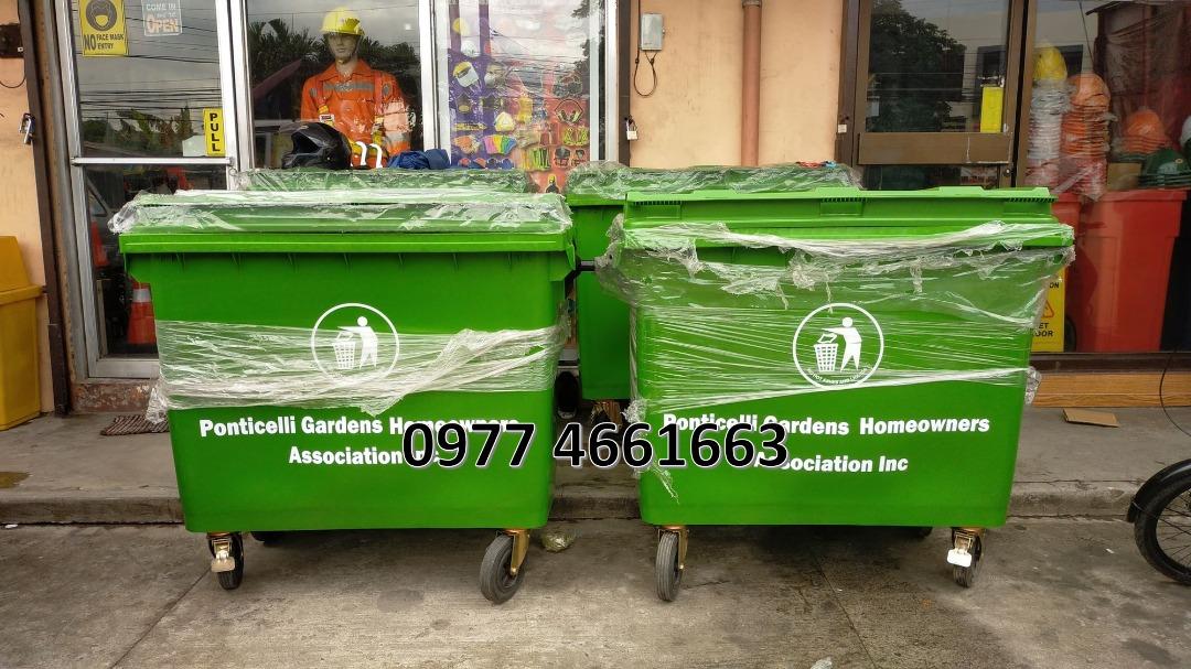 Mobile Trash bin 1100L, Commercial & Industrial, Industrial Equipment ...