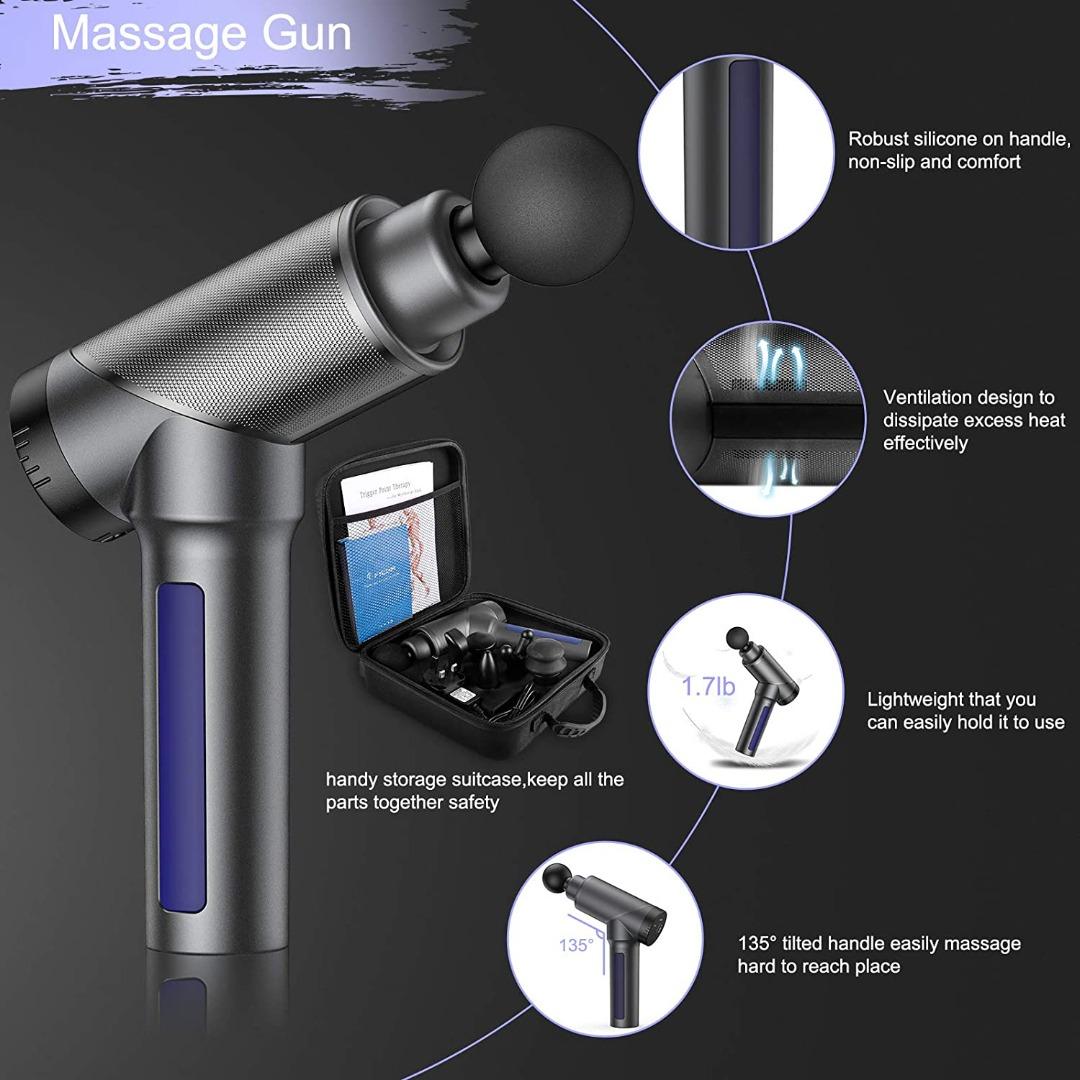 "Muscle Massage Gun, MILcea Pro Massage Gun Deep Tissue 30 Speeds ...