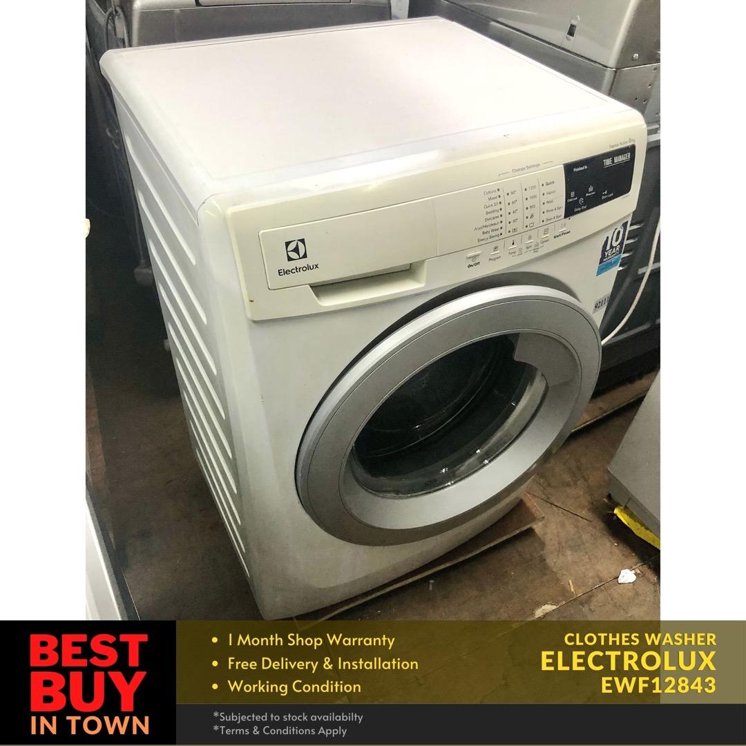 MUST BUY! ELECTROLUX 8KG Front-Load Washing Machine EWF12843 (92111 ...