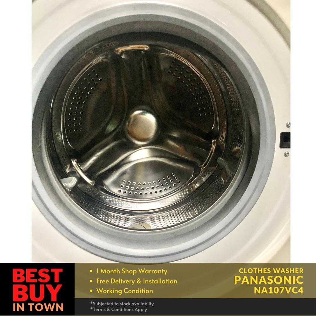 MUST BUY! PANASONIC 7KG Front-Load Washing Machine NA-107VC4 (91703), TV & Home Appliances ...
