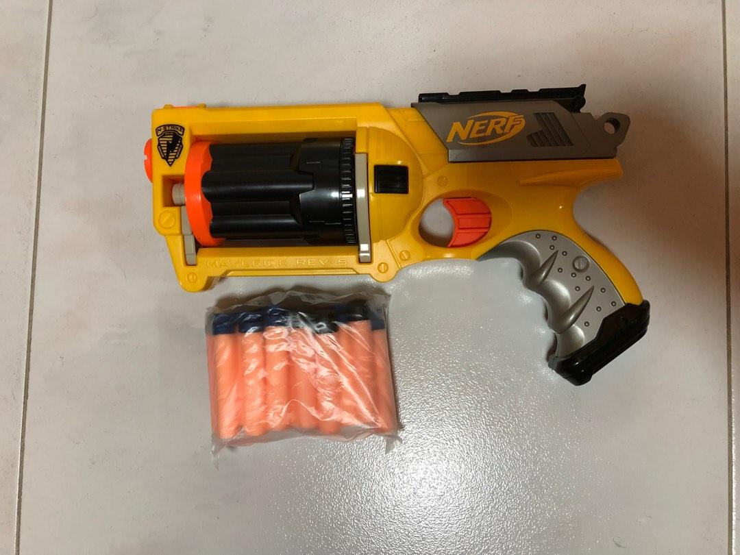 Nerf Maverick REV-6 + Nerf Darts, Hobbies & Toys, Toys & Games on Carousell