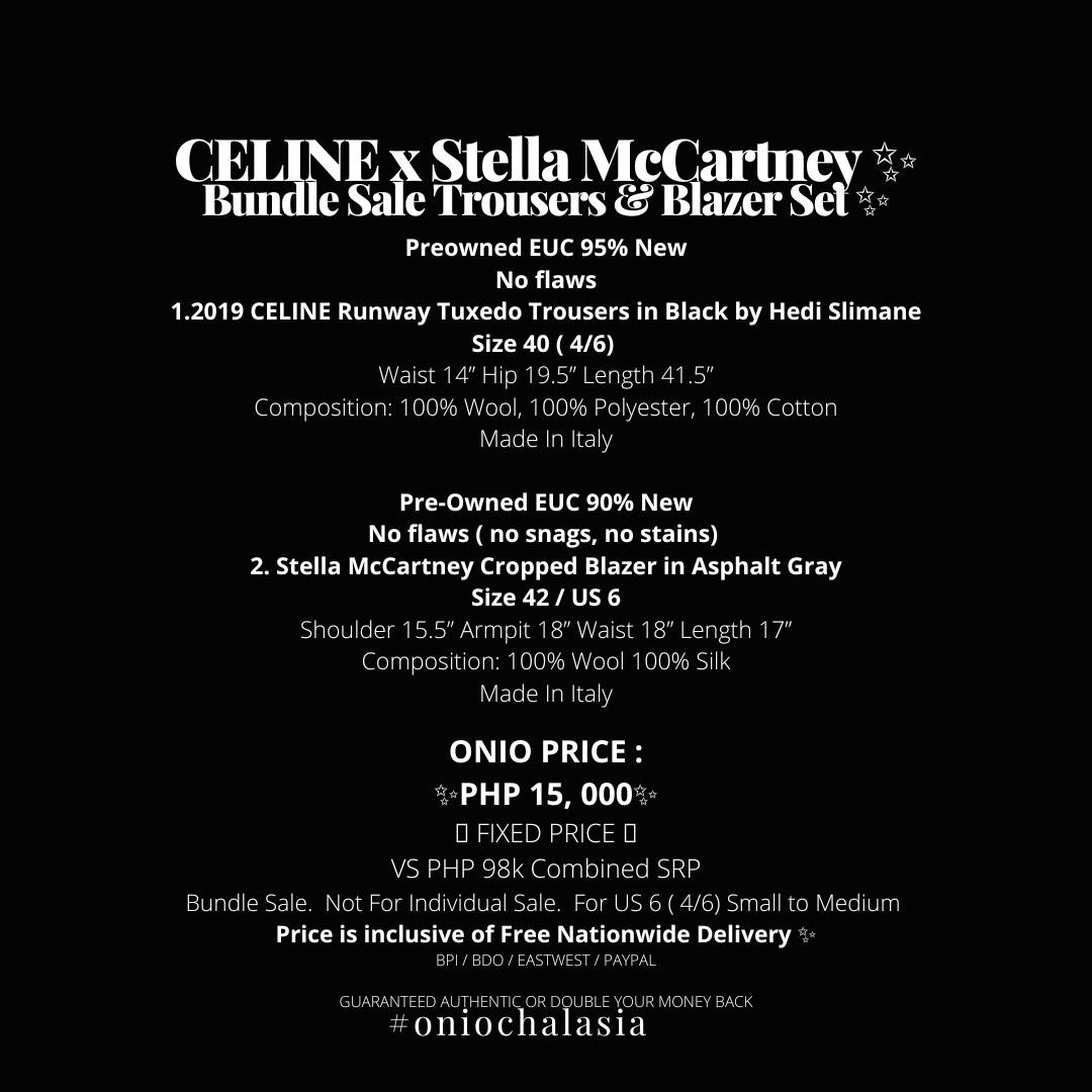 New CELINE by Hedi Slimane x Stella McCartney Bundle 4/6 Authentic ...