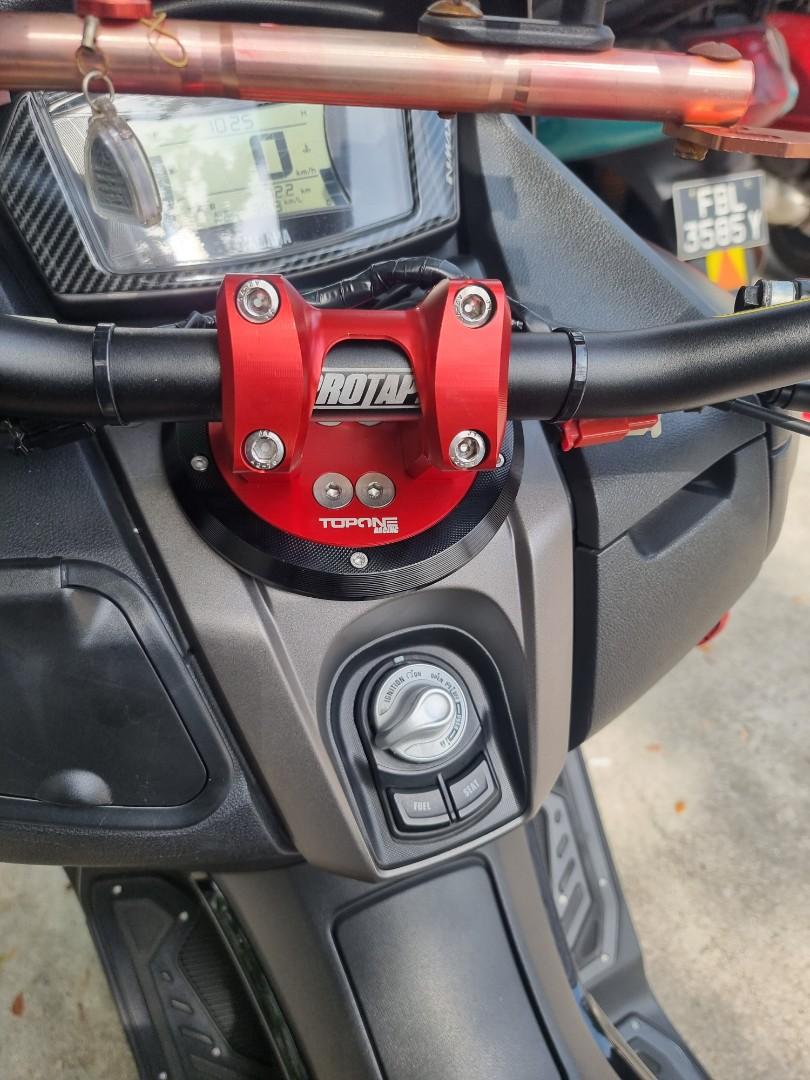 Nmax v2 naked bar setup, Motorcycles, Motorcycle Apparel on Carousell