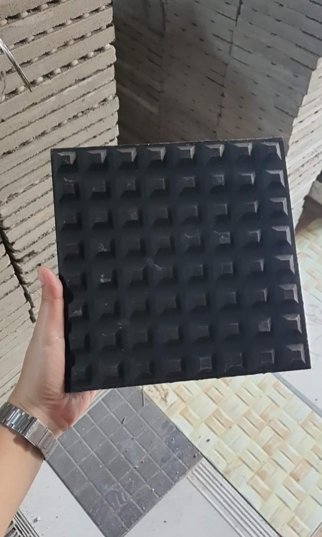 NON-SKID BLACK WAFFLE TILES, Commercial & Industrial, Construction ...