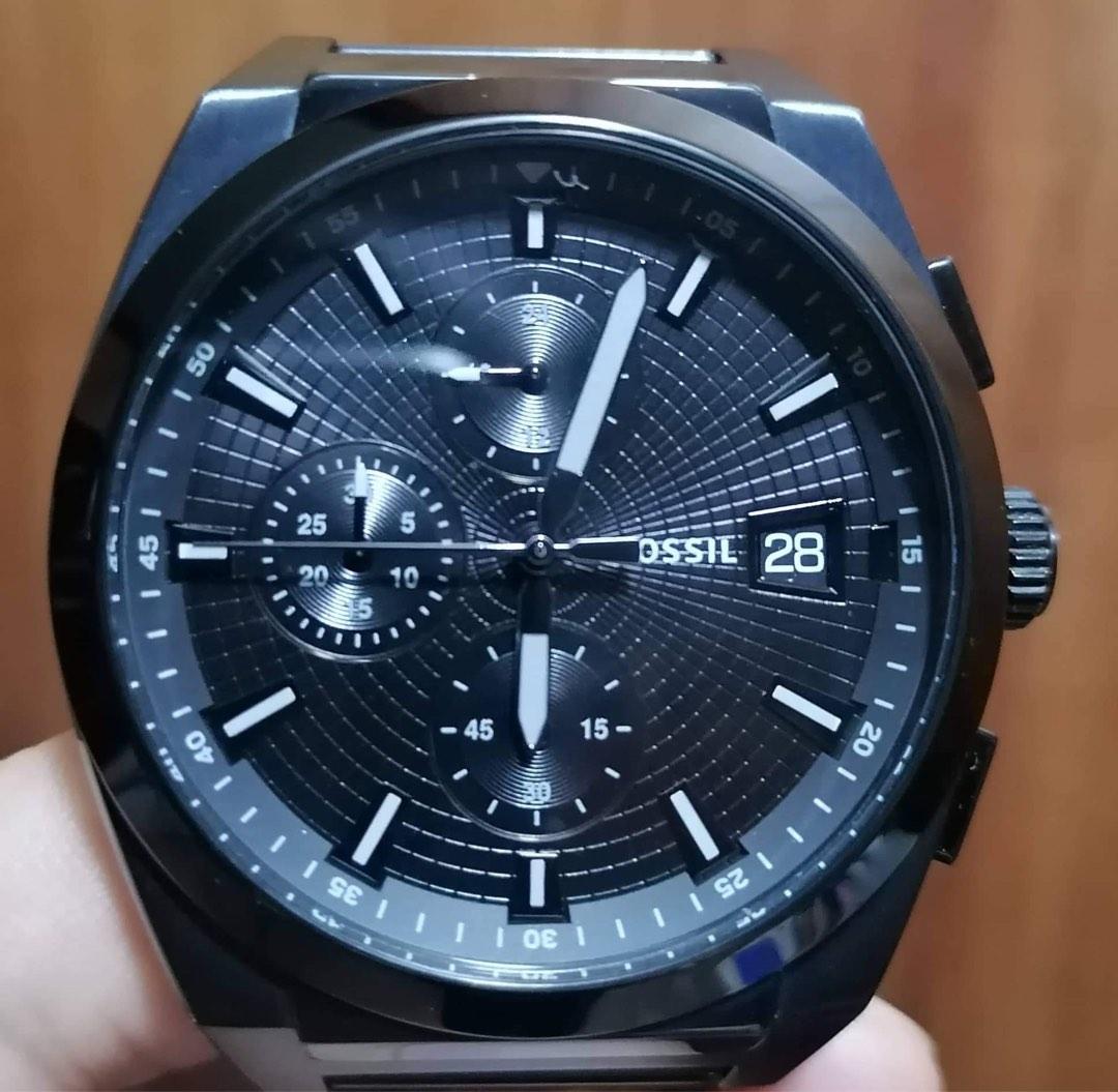 Fossil FS5797 Orig & Elegant Chrono 44mm black watch, Men's Fashion ...