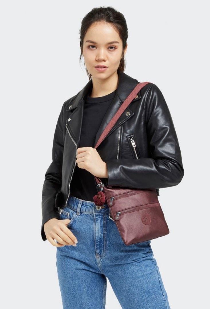 Original Kipling Keiko Crossbody (Dark Maroon Metallic), Women's ...