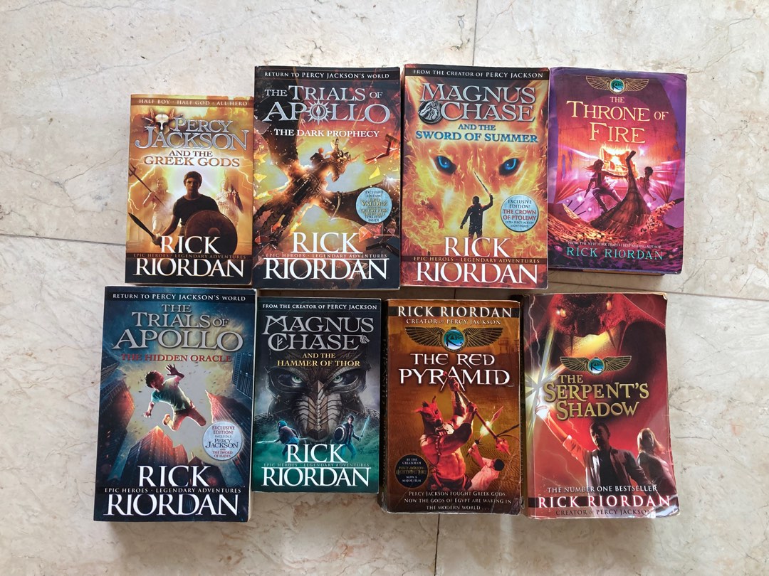 Other Rick Riordan Books + FULL Kane Chronicles Set, Hobbies & Toys ...