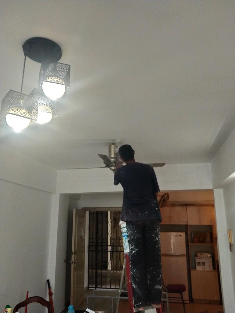 PENYEDIAAN PERMUKAAN DINDING & SILING ( CEILING ) BAGI KERJA MENGECAT ...