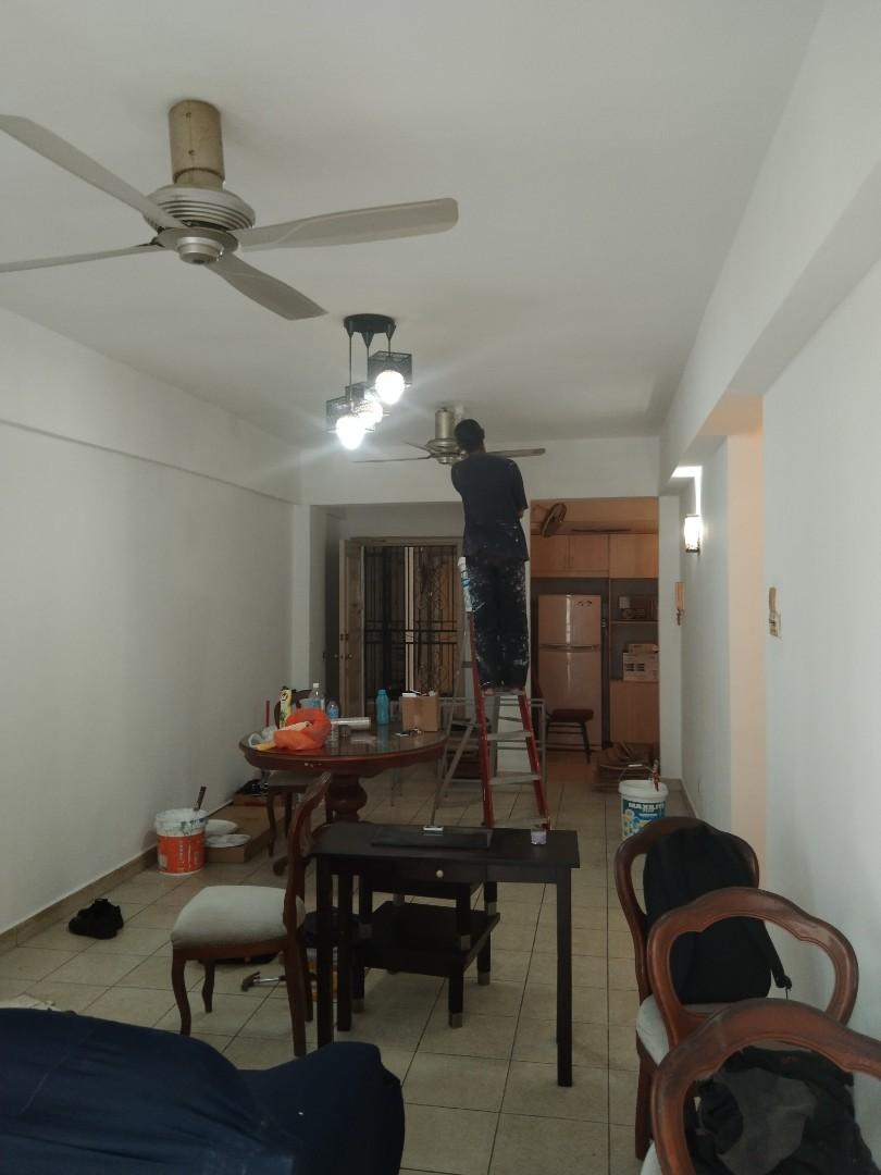 PENYEDIAAN PERMUKAAN DINDING & SILING ( CEILING ) BAGI KERJA MENGECAT ...