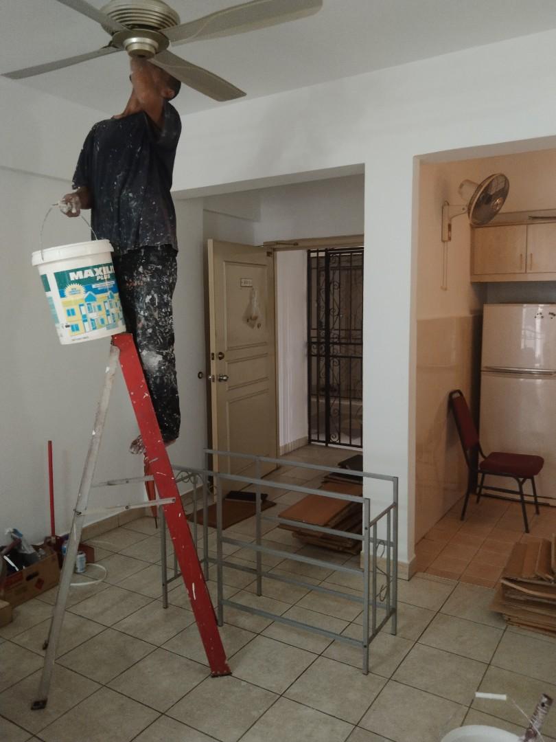 PENYEDIAAN PERMUKAAN DINDING & SILING ( CEILING ) BAGI KERJA MENGECAT ...