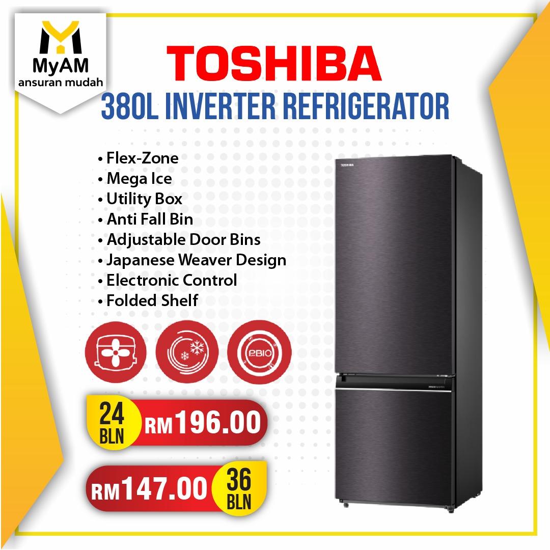 Peti Sejuk Sharp 380 Litre Top Freezer Inverter Fridge Ansuran Mudah ...