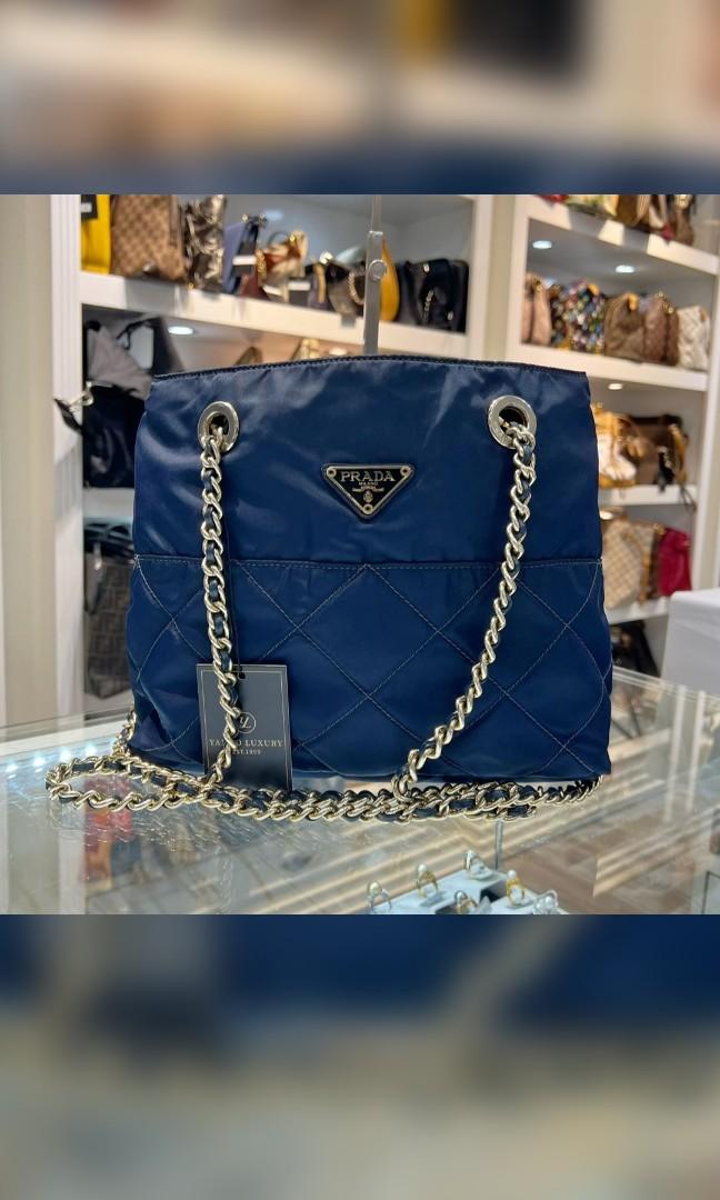 Prada Nylon Chain Bag, Luxury, Bags & Wallets on Carousell