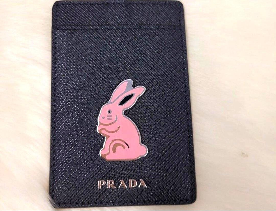 PRADA Rabbit Lanyard and Card Holder, Luxury, Accessories on Carousell