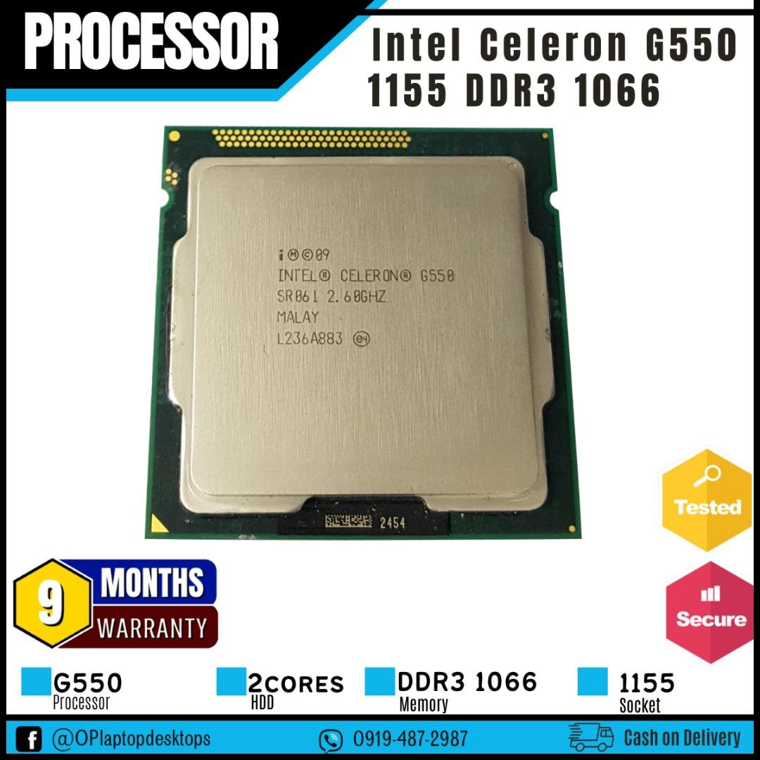 Pre Owned Intel Celeron G550 Socket 1155 Processor, Computers & Tech ...
