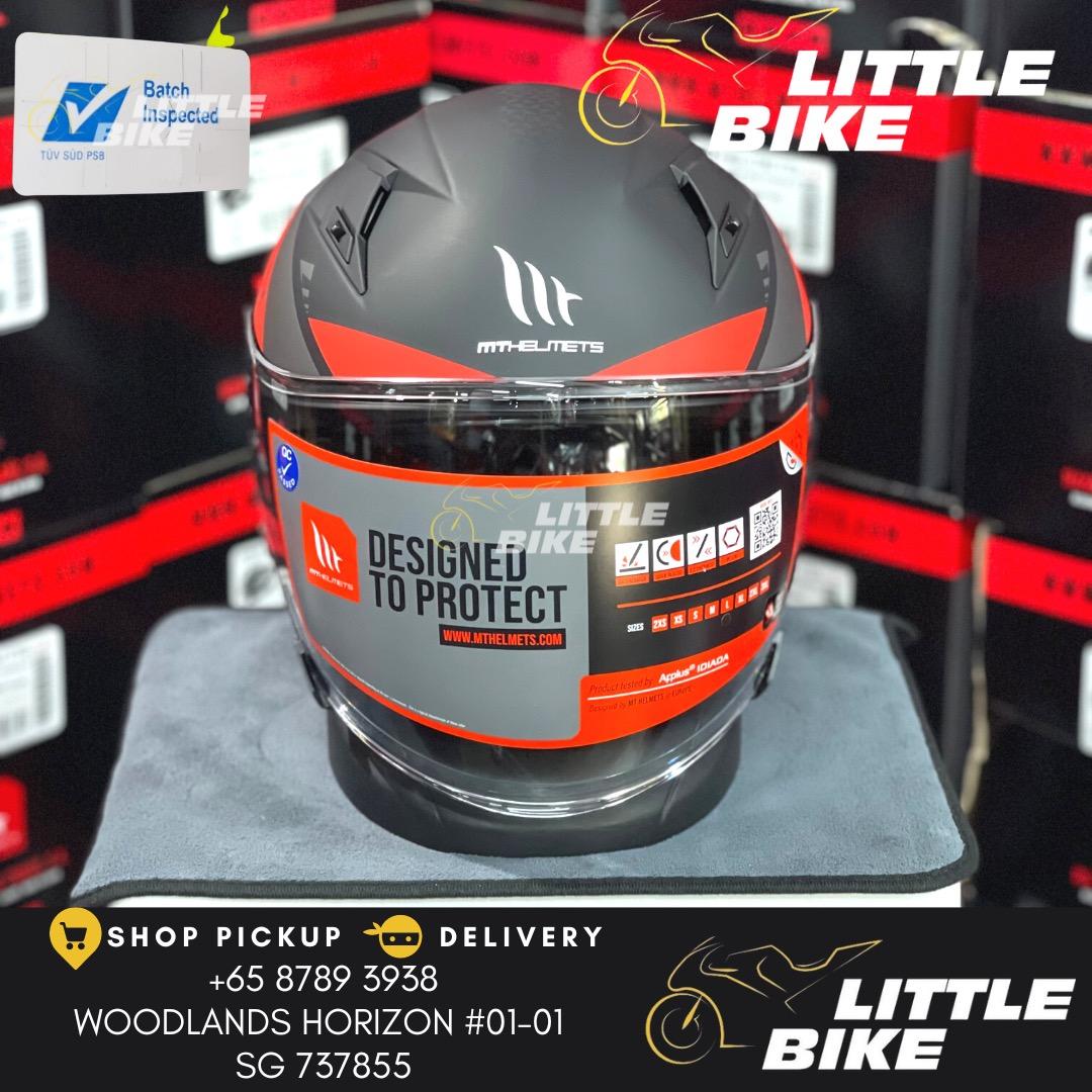PSB APPROVED MT Helmets Avenue SV Urby Matt Red Helmet open face ...