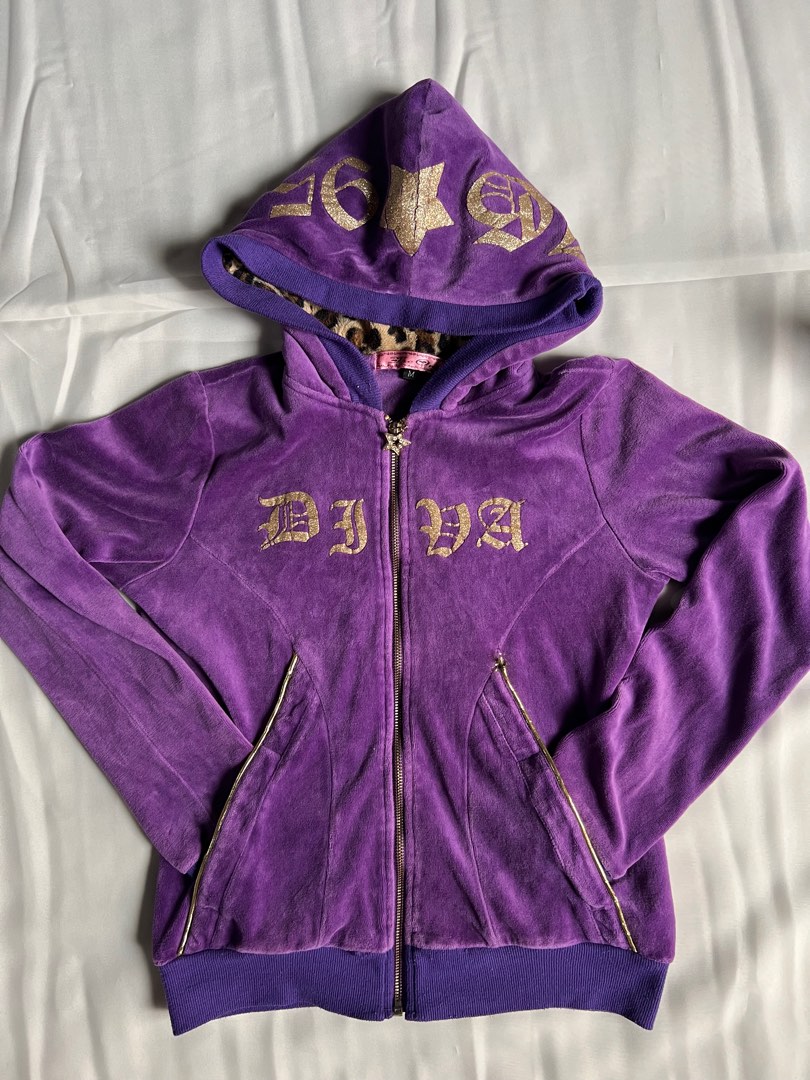 Purple Velvet Jacket, Women's Fashion, Coats, Jackets and Outerwear on ...