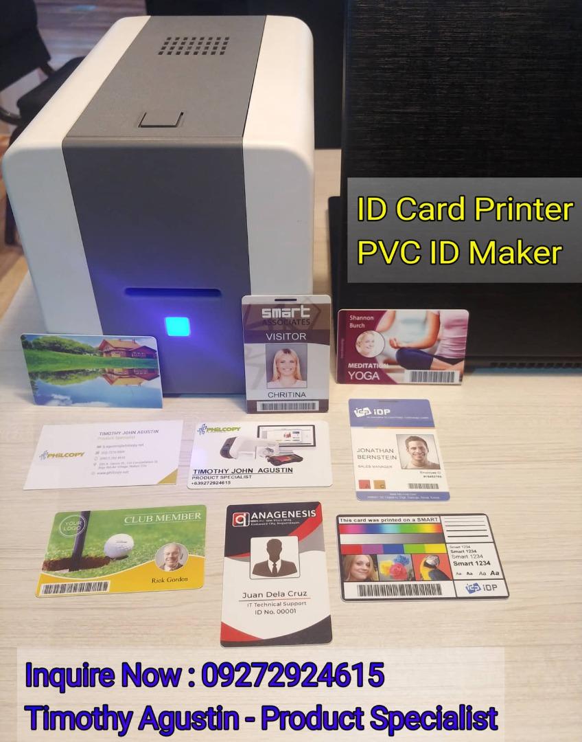 PVC ID CARD PRINTER MACHINE OFFICE & SCHOOL MEMBERSHIP CARD, Computers ...