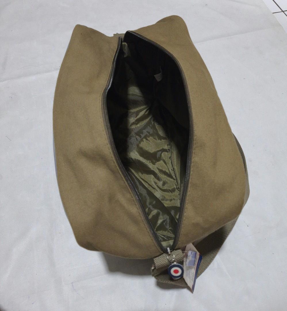RAF Royal Air Force Canvas Messenger Bag Original, Fesyen Pria, Tas ...