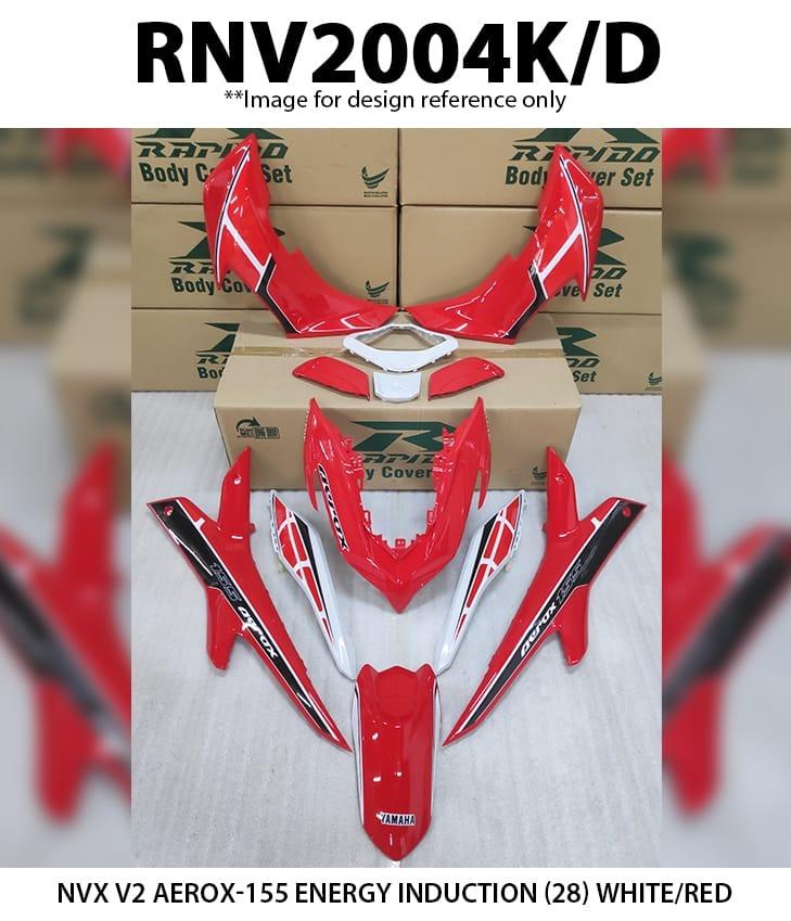 Rapido Cover Set Coverset AEROX155 V2 NVX155 V2 NVX V2 AEROX V2 White ...