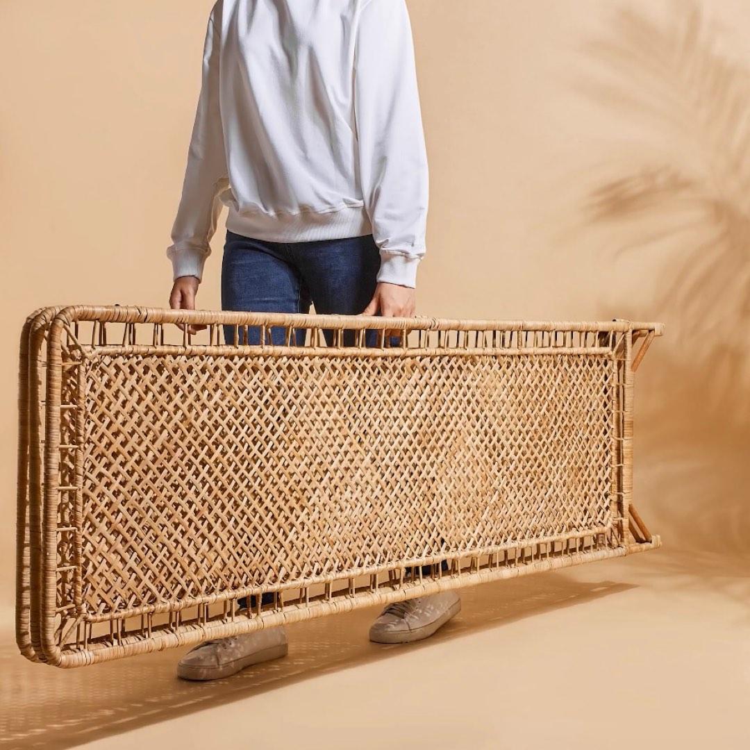 Rattan partition room divider (free delivery), Furniture & Home Living ...