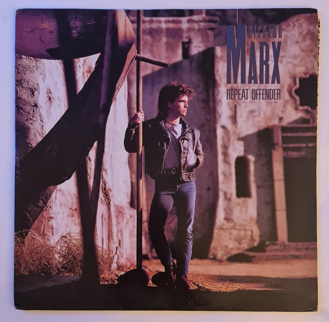 Richard Marx - Repeat Offender LP Vinyl Record Piring Hitam, Hobbies ...
