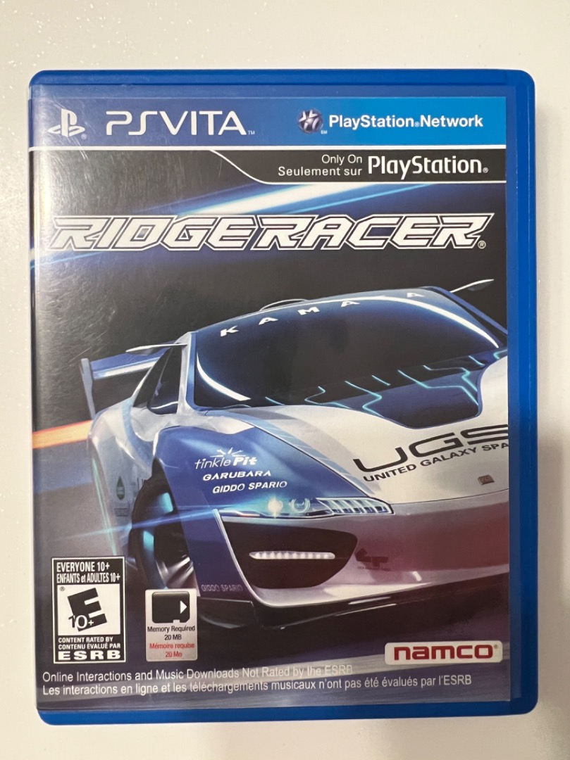 Ridge Racer PS Vita, Video Gaming, Video Games, PlayStation on Carousell