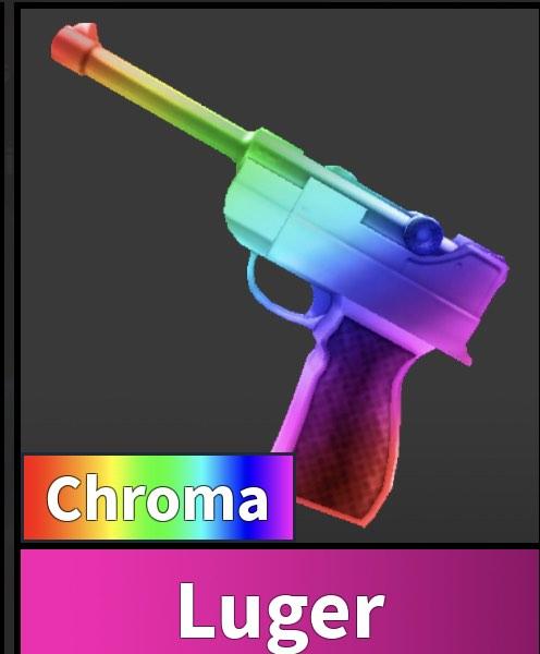 Roblox MM2 Godly Chroma Luger, Video Gaming, Gaming Accessories, In ...