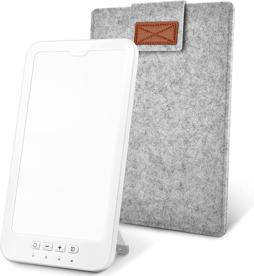 "SAD Lamp, 10,000 Lux SAD Light, Portable Light Therapy Lamp with 4 ...