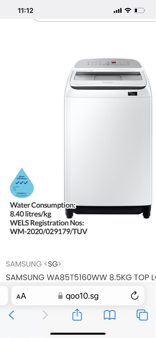 Samsung washing machine, TV & Home Appliances, Washing Machines and ...