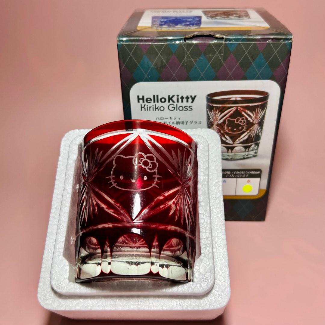 Sanrio Hello Kitty Eikoh Kiriko Glass (Red) H:9cm Rim:8cm - Php 500 ...