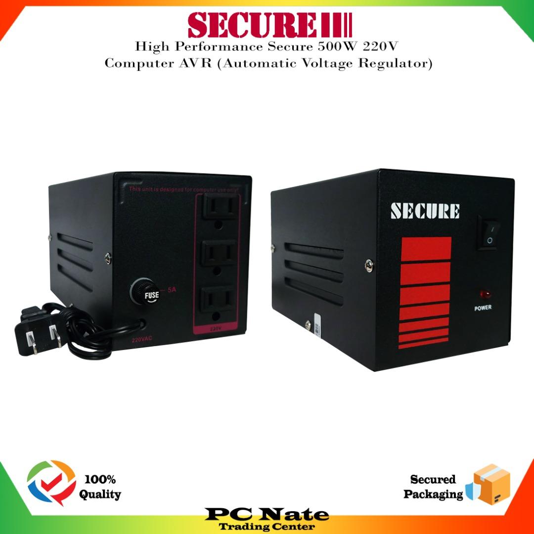 Secure AVR 500Watts 3x220V Output (Original Secure), Computers & Tech ...
