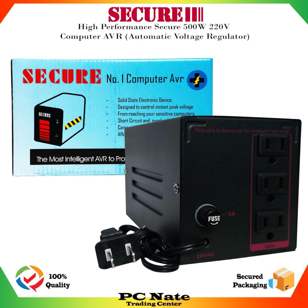 Secure AVR 500Watts 3x220V Output (Original Secure), Computers & Tech ...