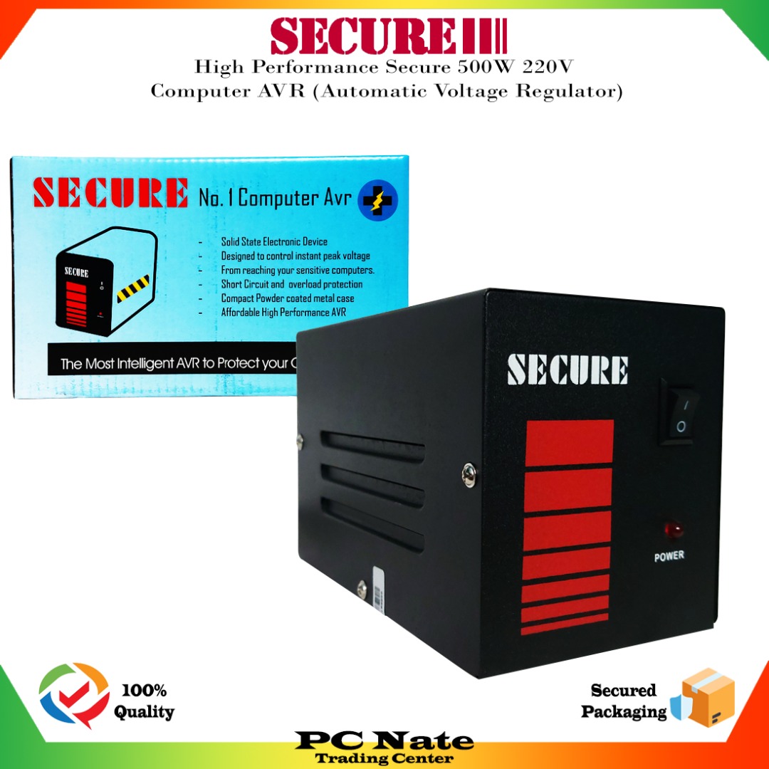 Secure AVR 500Watts 3x220V Output (Original Secure), Computers & Tech ...