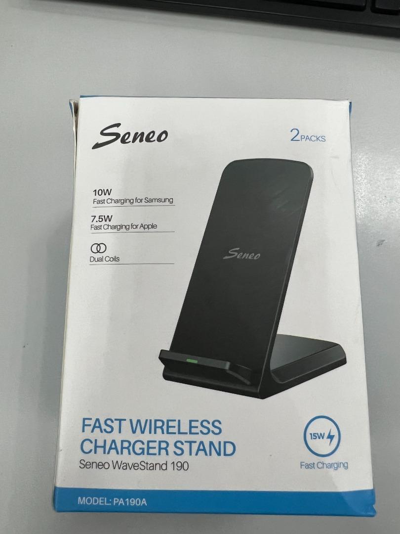 Seneo PA190A Fast Wireless Charging Stand (2 Pack) 15W, 10W Fast ...