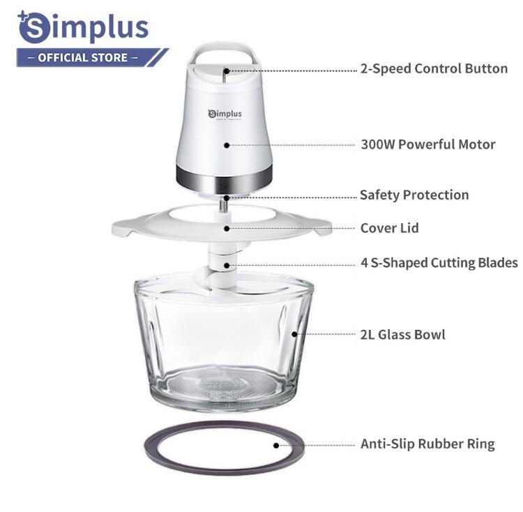 Simplus Food Processor Grinder, TV & Home Appliances, Kitchen ...