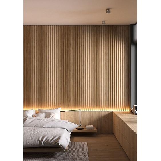 Small Series - PVC Wall Panel Wood Strip Grille Wainscoting, Furniture ...