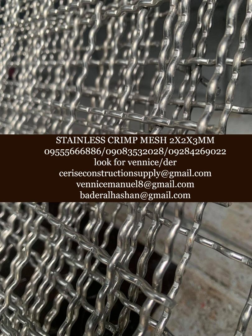 Stainless crimp mesh, Commercial & Industrial, Construction & Building ...