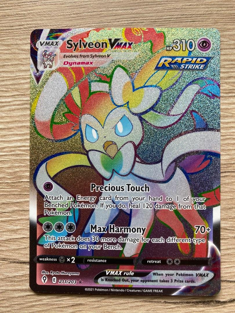 Sylveon VMAX Rainbow(English Ver.), Hobbies & Toys, Toys & Games on ...