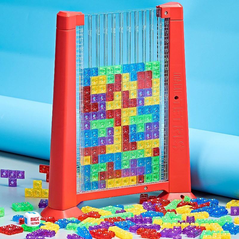 Tetris 3D building block puzzle tabletop game boy and girl, Hobbies ...