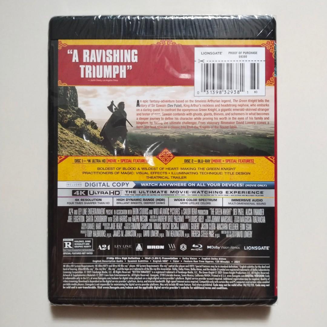 The Green Knight 4K UHD + Blu-ray (Dev Patel, Alicia Vikander), Hobbies ...