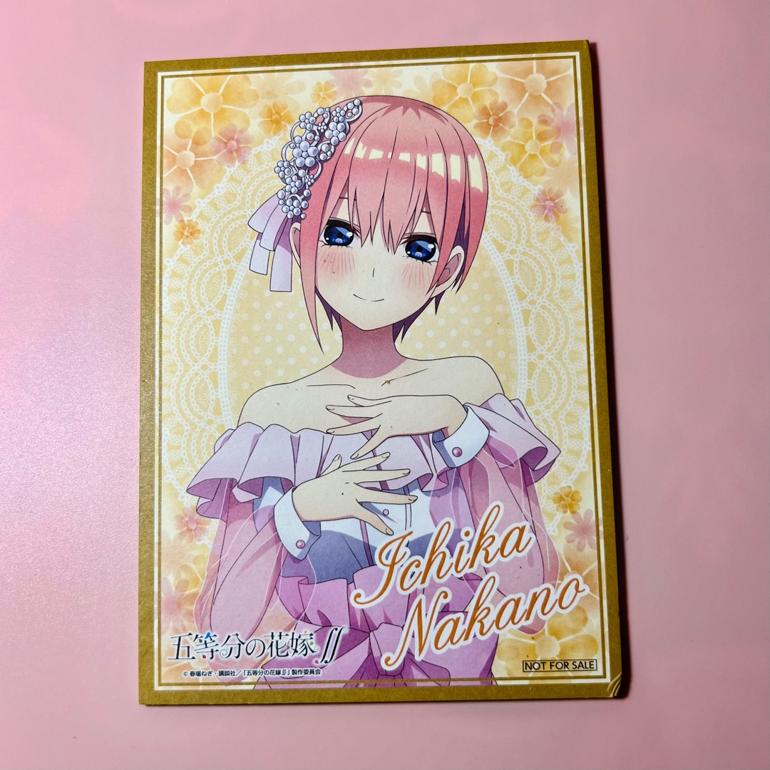 The Quintessential Quintuplets Ichika Nakano Shikishi 15x10.5cm - Php ...
