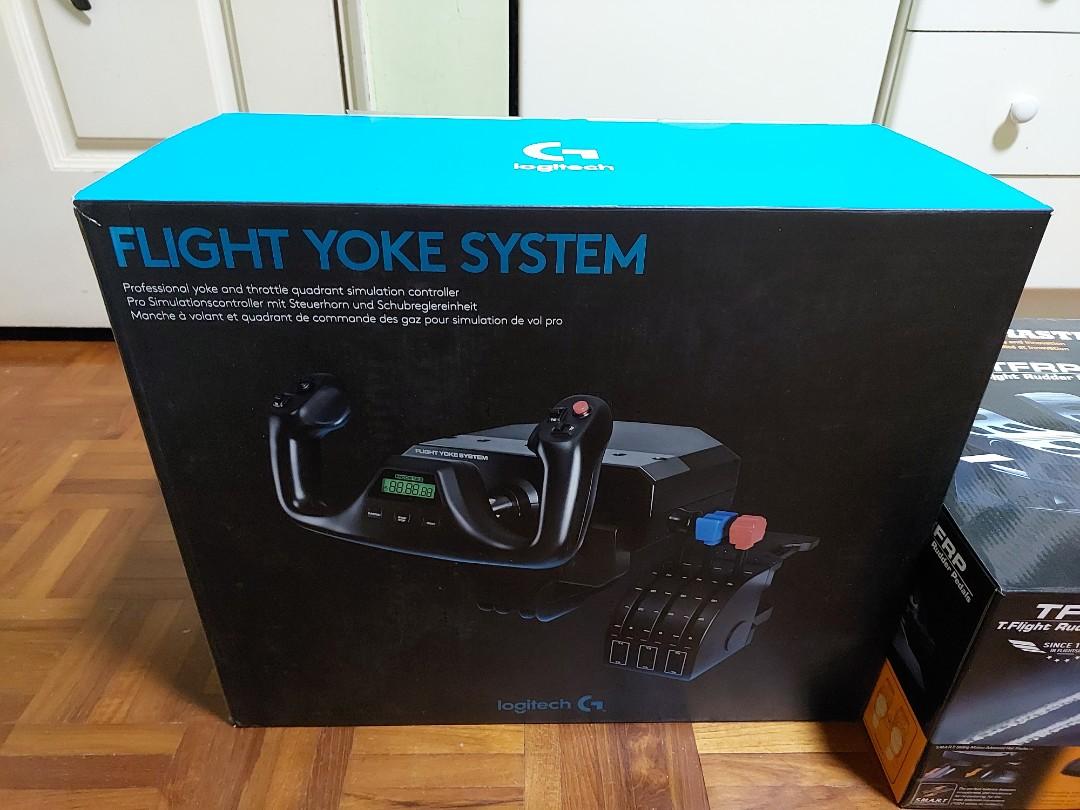 Thrustmaster Logitech Flight simulator controllers, Video Gaming, Video ...