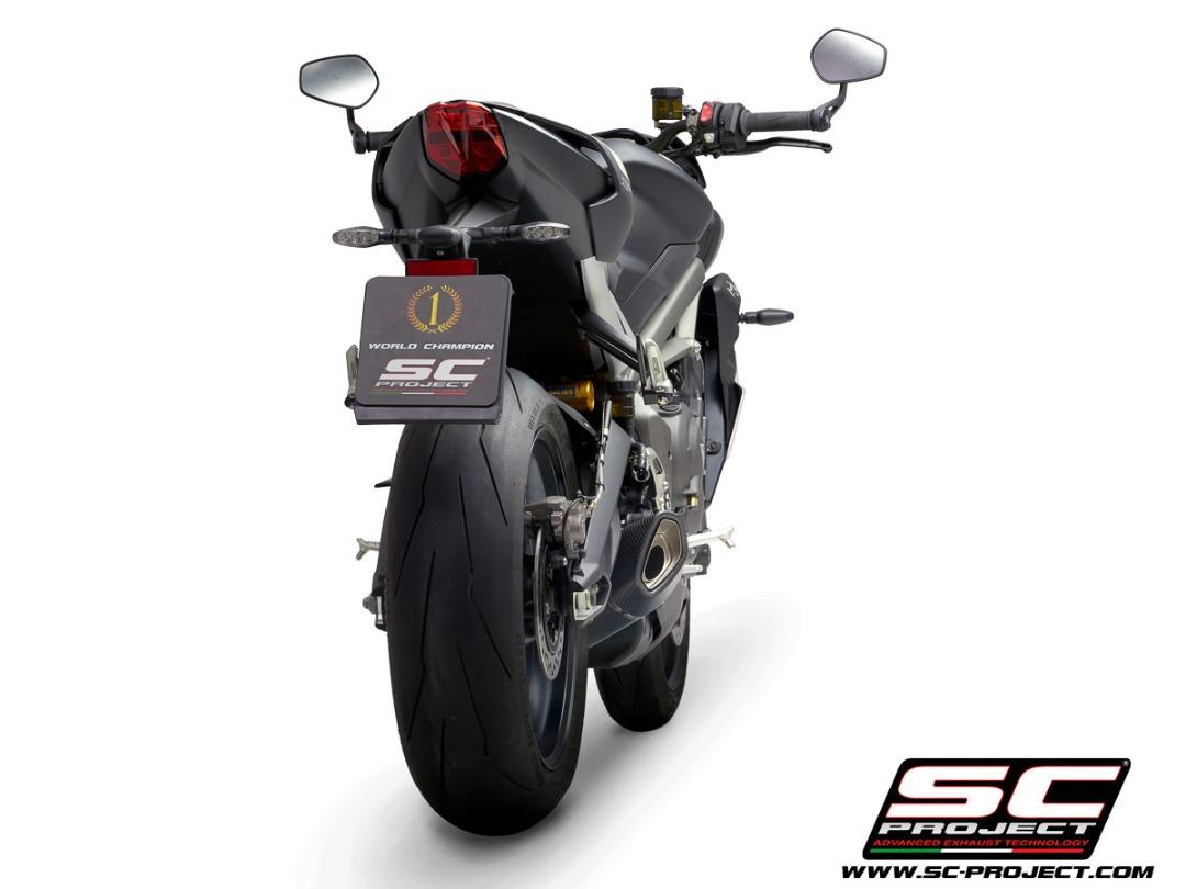 Triumph Street Triple 765 (2020-) SC Project SC1-R Carbon Fiber Slip On ...