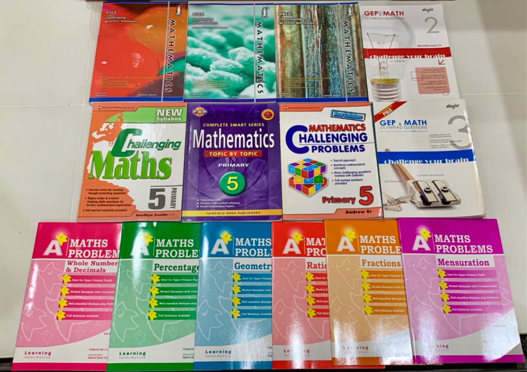 Maths P5, P6 PSLE & GEP Upper Primary Mathematics Assessment books ...