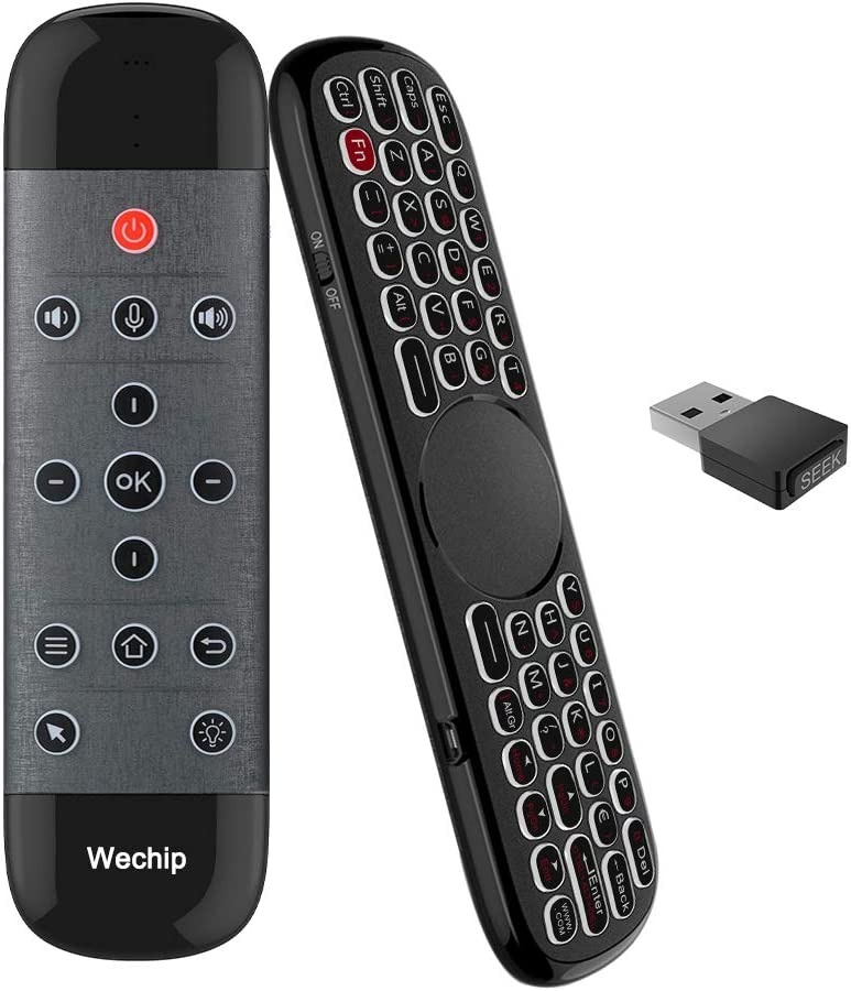 (USED - no box) WeChip W2 Pro Backlit Voice Remote 2.4G Wireless Smart ...