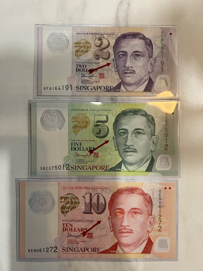 Very Rare Defect Singapore Notes ( 独眼龙）, Hobbies & Toys, Memorabilia ...