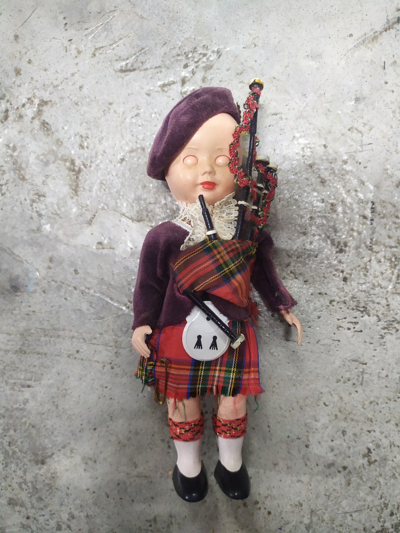 Vintage 1950s Scottish Character Doll With Sleeping Eyes, Hobbies ...