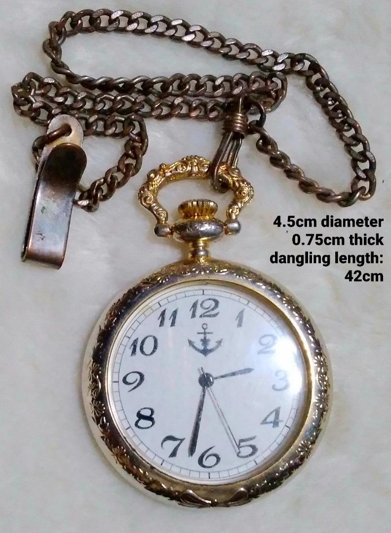 Vintage Battleship Yamato Commemorative Pocket Watch Working (Preowned ...