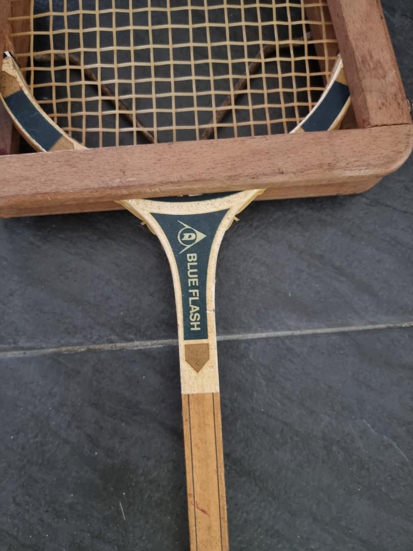 Vintage DUNLOP ENGLAND Raket Racquet Badminton Squash Tennis yonex ...